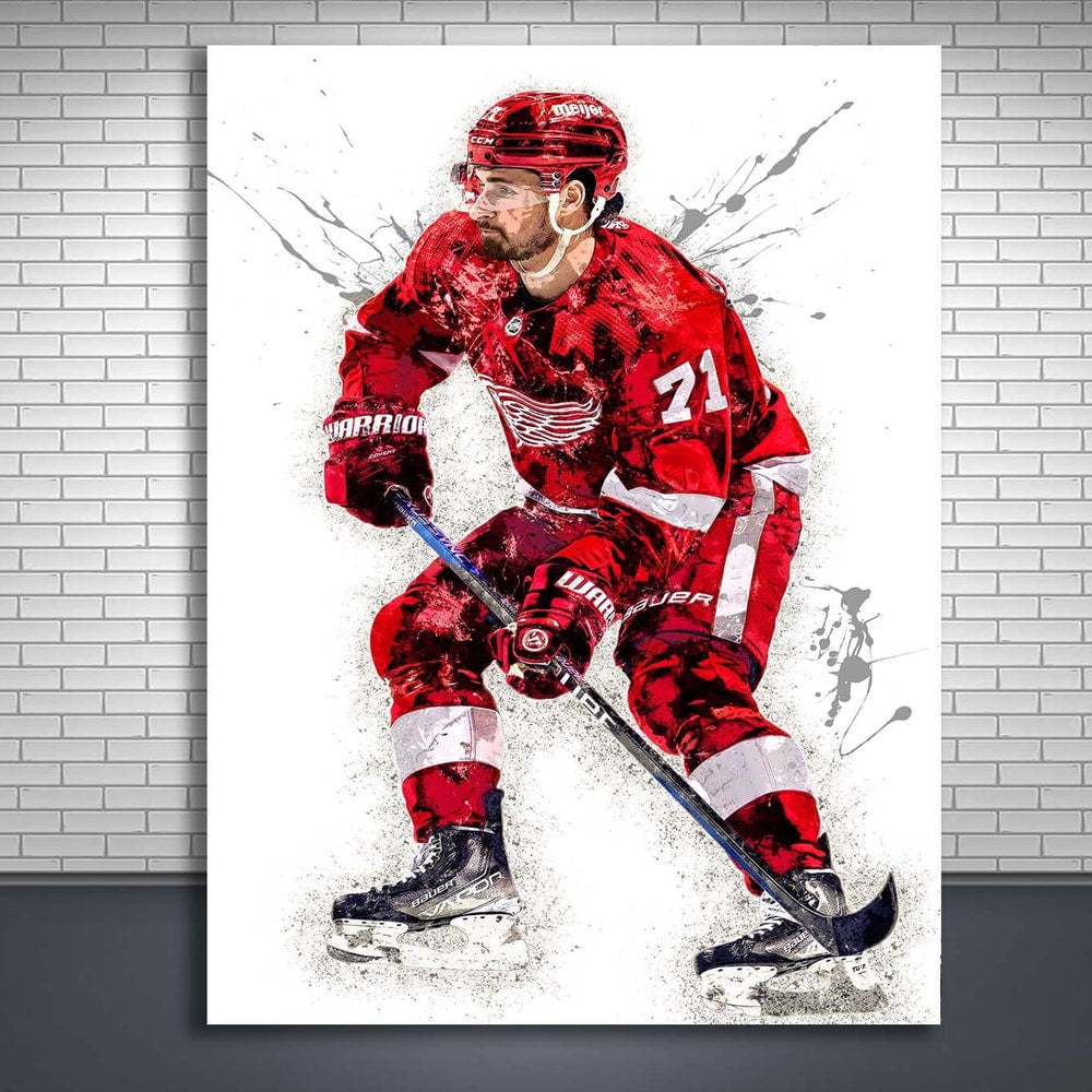 Dylan Larkin Poster, Detroit Red Wings, sport poster, Man Cave, Kids ...