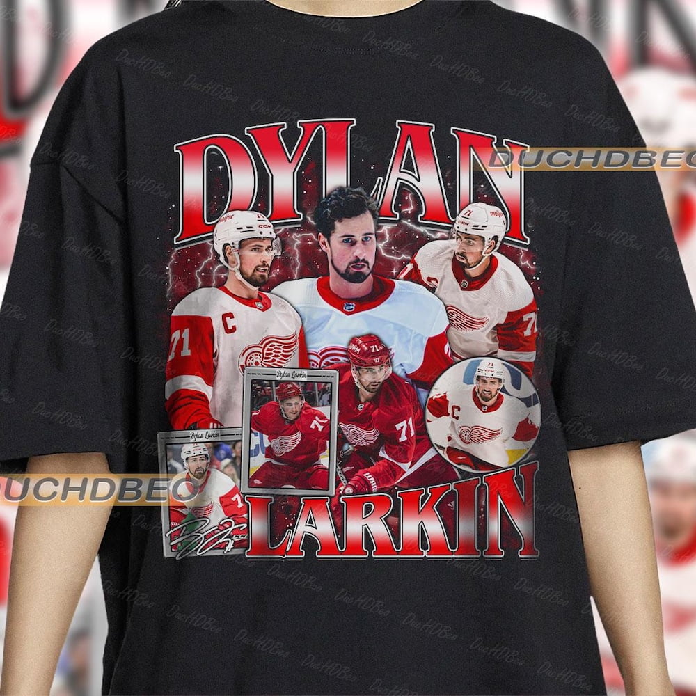 Dylan Larkin Shirt Vintage Bootleg Graphic Tee Dylan Larkin T,Shirt Dylan Larkin Gift For Women ...