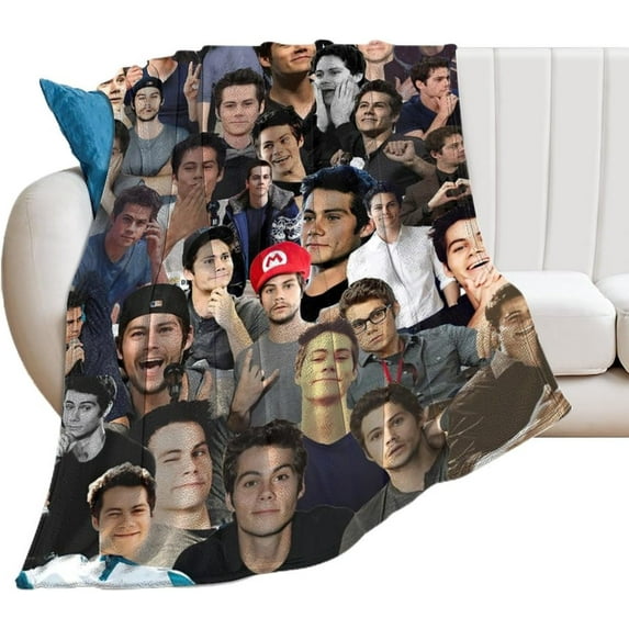 Dylan O''Brien Collage Blanket Fleece Ultra-Soft Micro Throw Soft Blankets for Couch Sofa Bed 80 ...