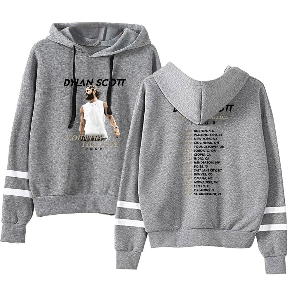 Dylan Scott Country Til I Die Tour Merch Men/Women Hooded Sweet ...
