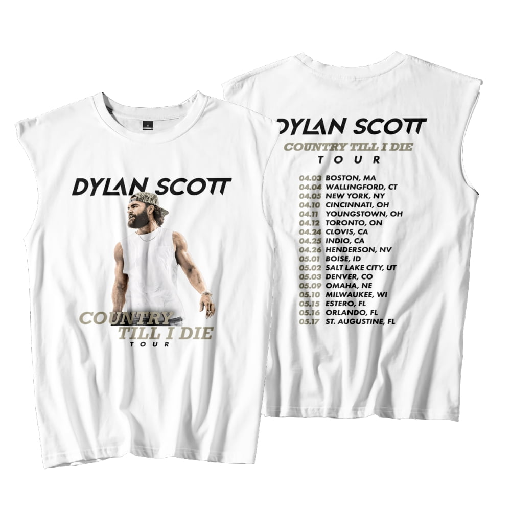 Dylan Scott ‎Country Till I Die Tour Tank Top Women Men Crewneck Vest ...