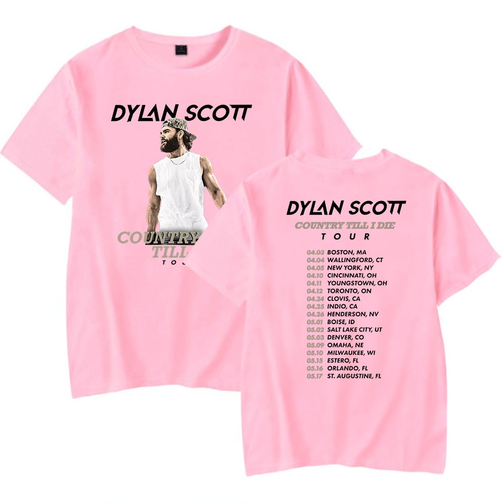 Dylan Scott ‎Country Till I Die Tour Tee Women Men Crewneck Short ...