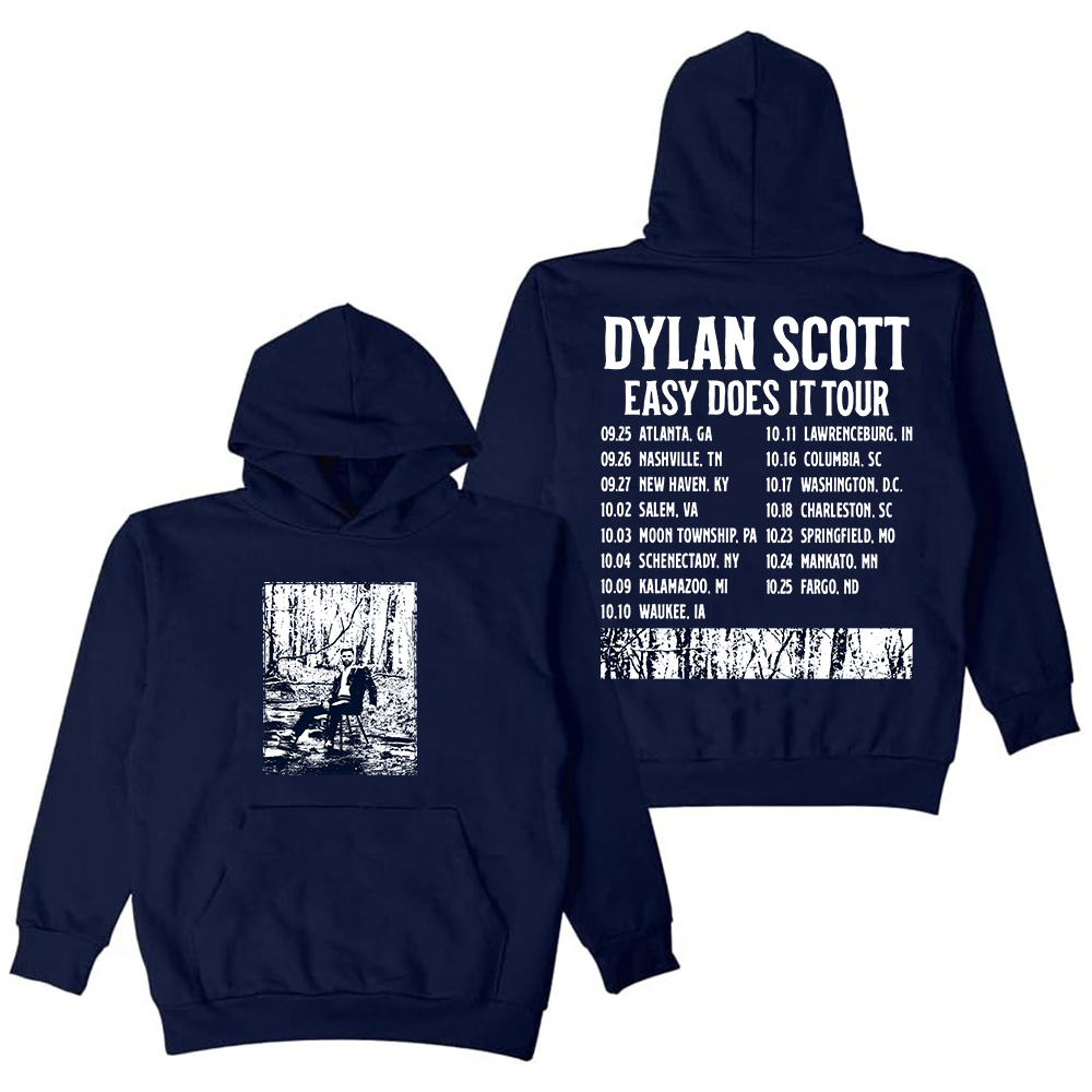 Dylan Scott Easy Does It Tour 2025 Hoodie Long Sleeve Streetwear Women ...