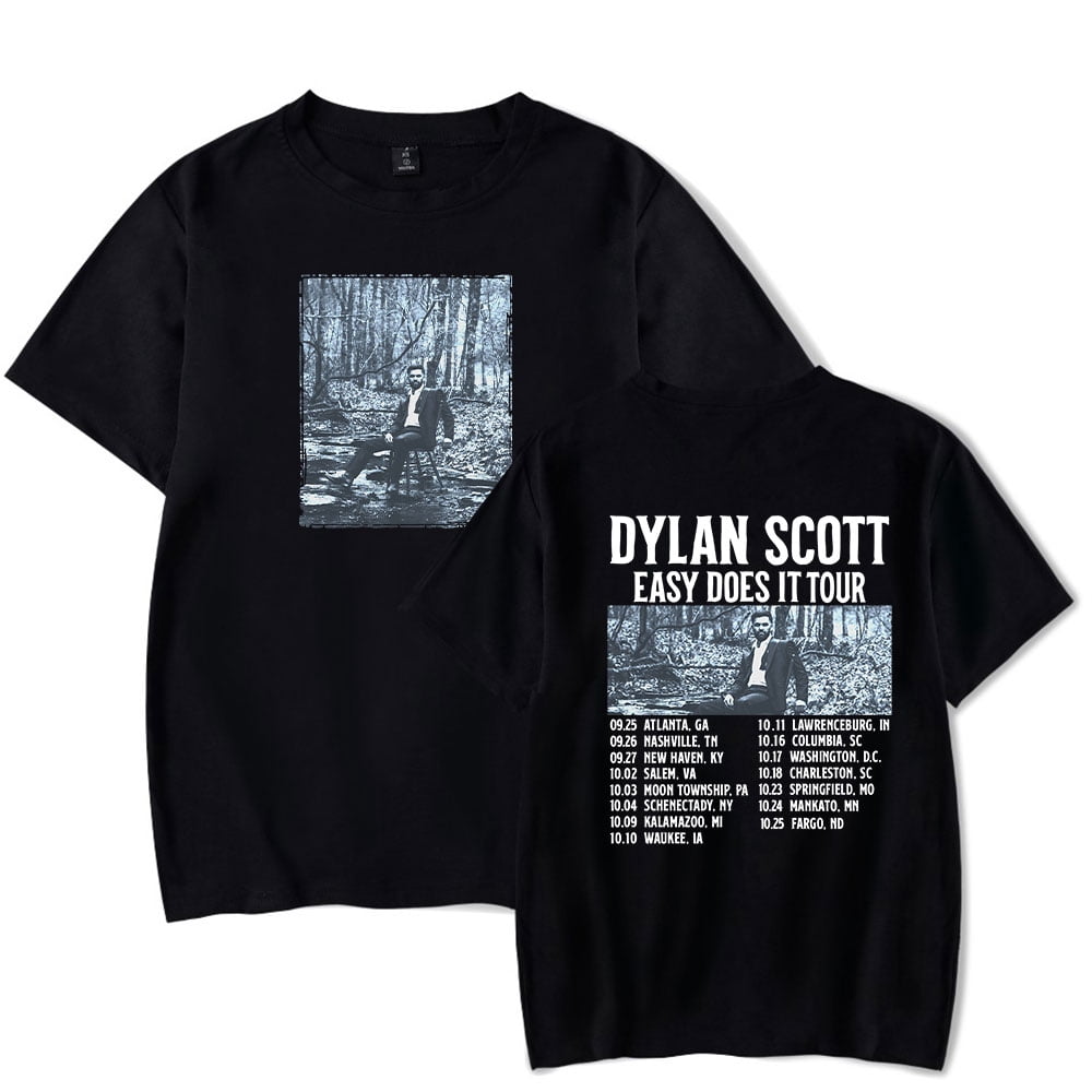 Dylan Scott Easy Does It Tour 2025 T-Shirt Women Men Casual Crewneck ...