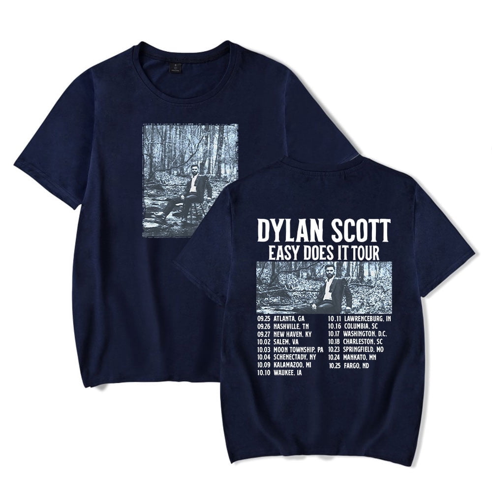 Dylan Scott Easy Does It Tour 2025 T-Shirt Women Men Casual Crewneck ...