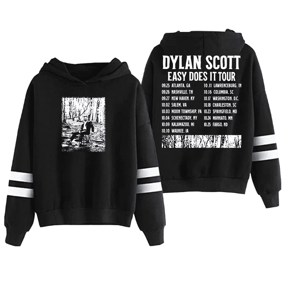 Dylan Scott Easy Does It Tour Pullover Hoodie Fashion Pocketless Long ...