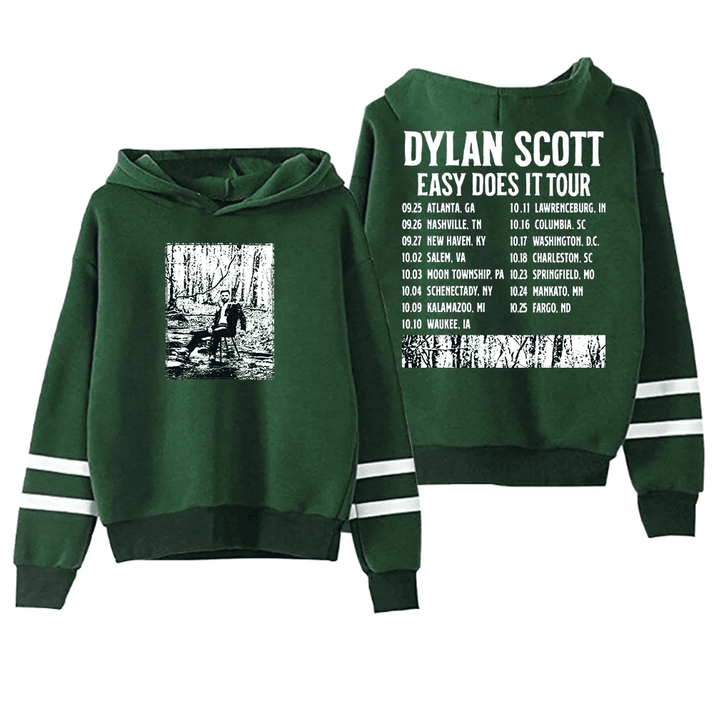 Dylan Scott Easy Does It Tour Pullover Hoodie Fashion Pocketless Long ...
