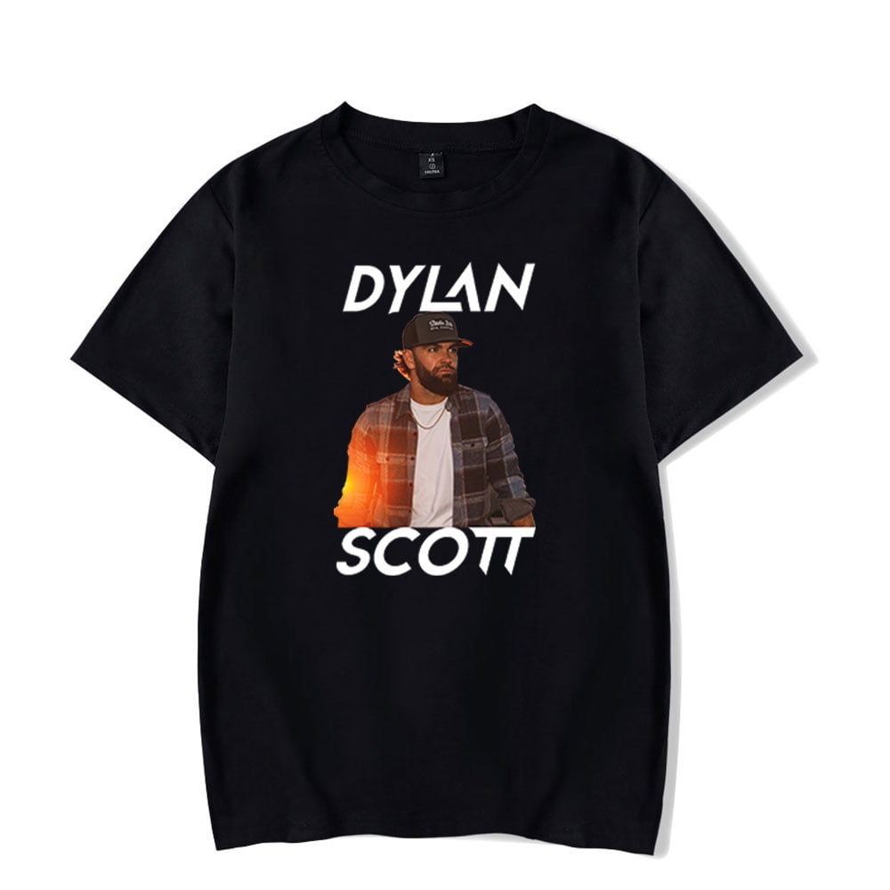 Dylan Scott Tour 2024 T-shirt Hip Hop Short Sleeve Fashion Crewneck ...