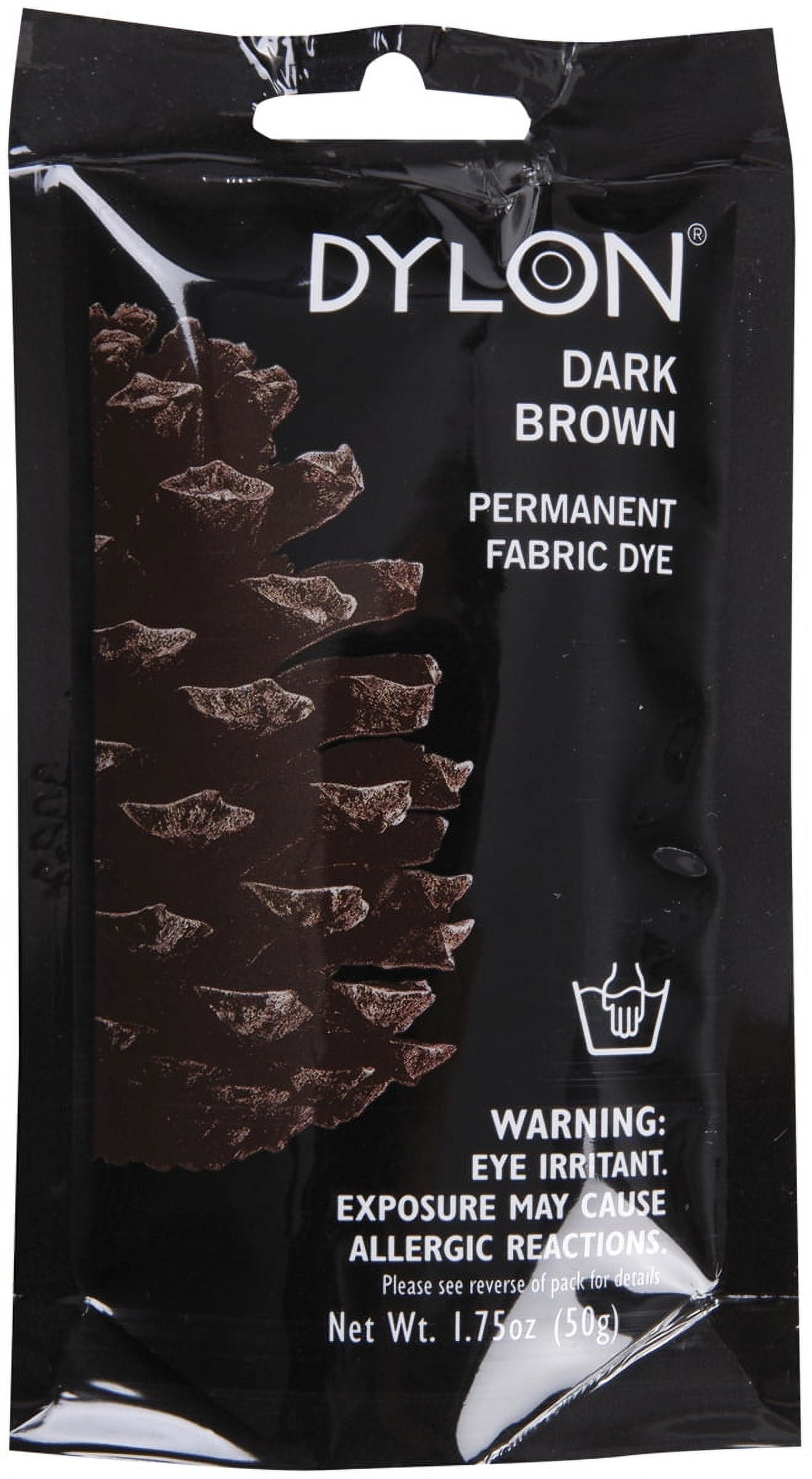 Dylon Fabric Dyes - Dark Brown, 50 g packet - Walmart.com