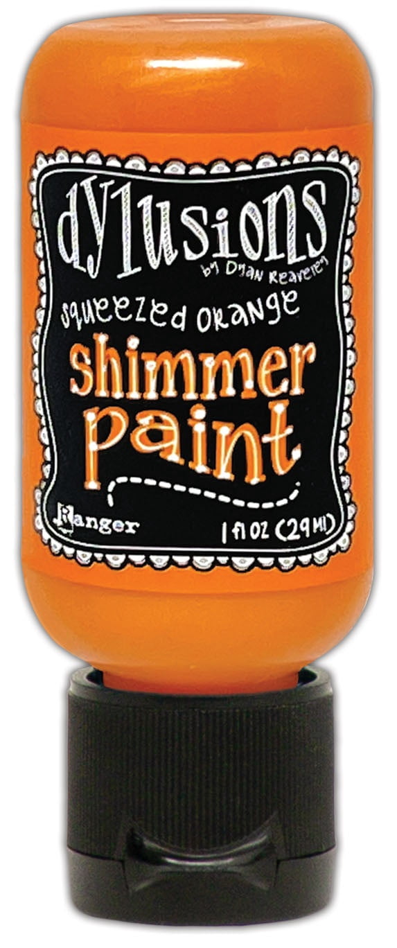 Dylusions Shimmer Paint 1oz-Squeezed Orange - Walmart.com