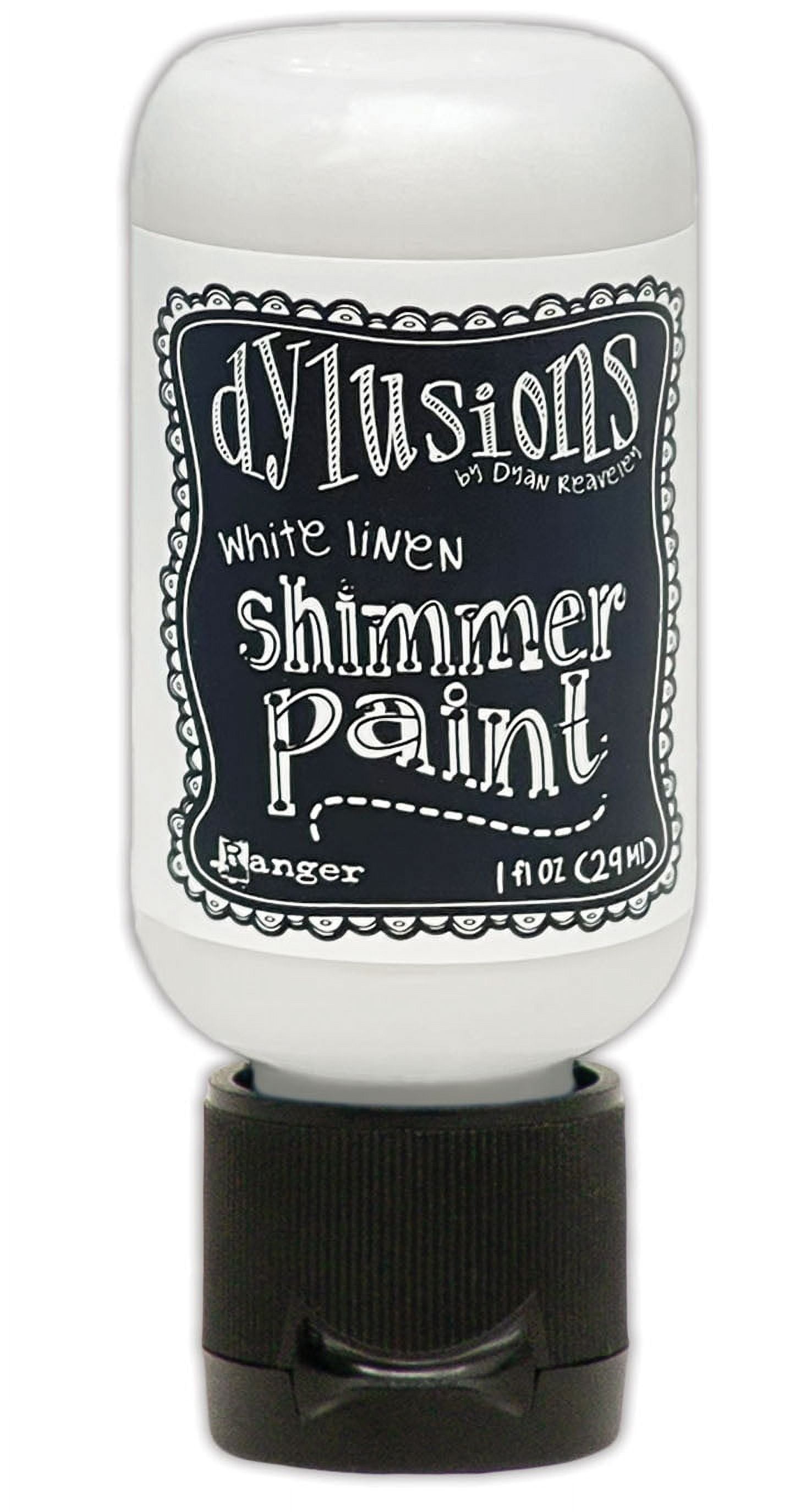 Dylusions Shimmer Paint 1oz-White Linen - Walmart.com