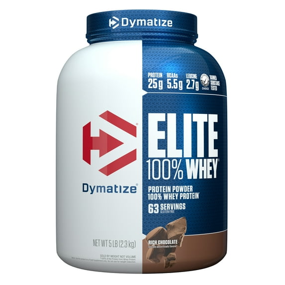 Free Shipping! Dymatize Whey Protein Powder 100% Rich Chocolate, 25g ...