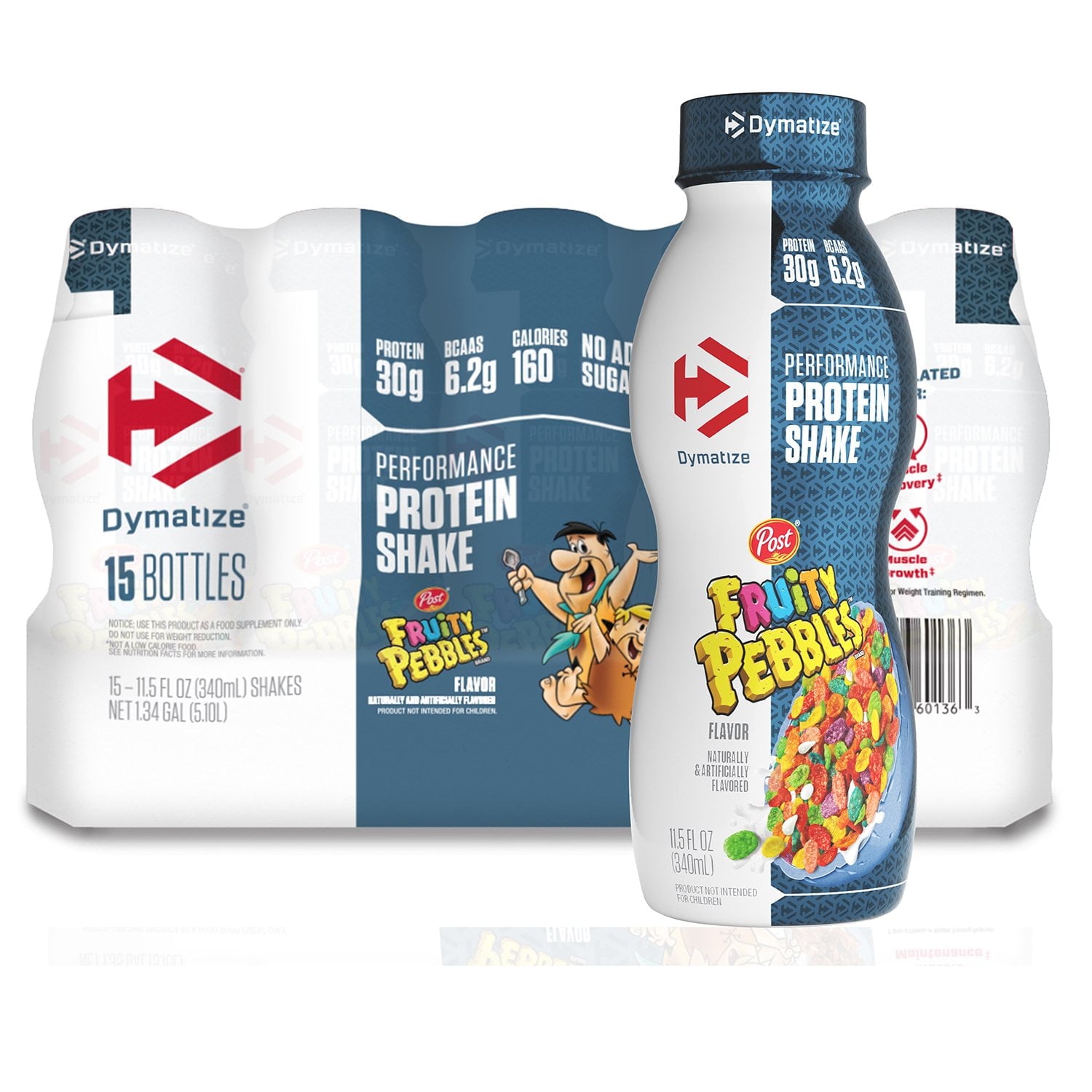 Dymatize Fruity Pebble 30g High Protein Shake, 11.5 fl. oz., 15 pk ...