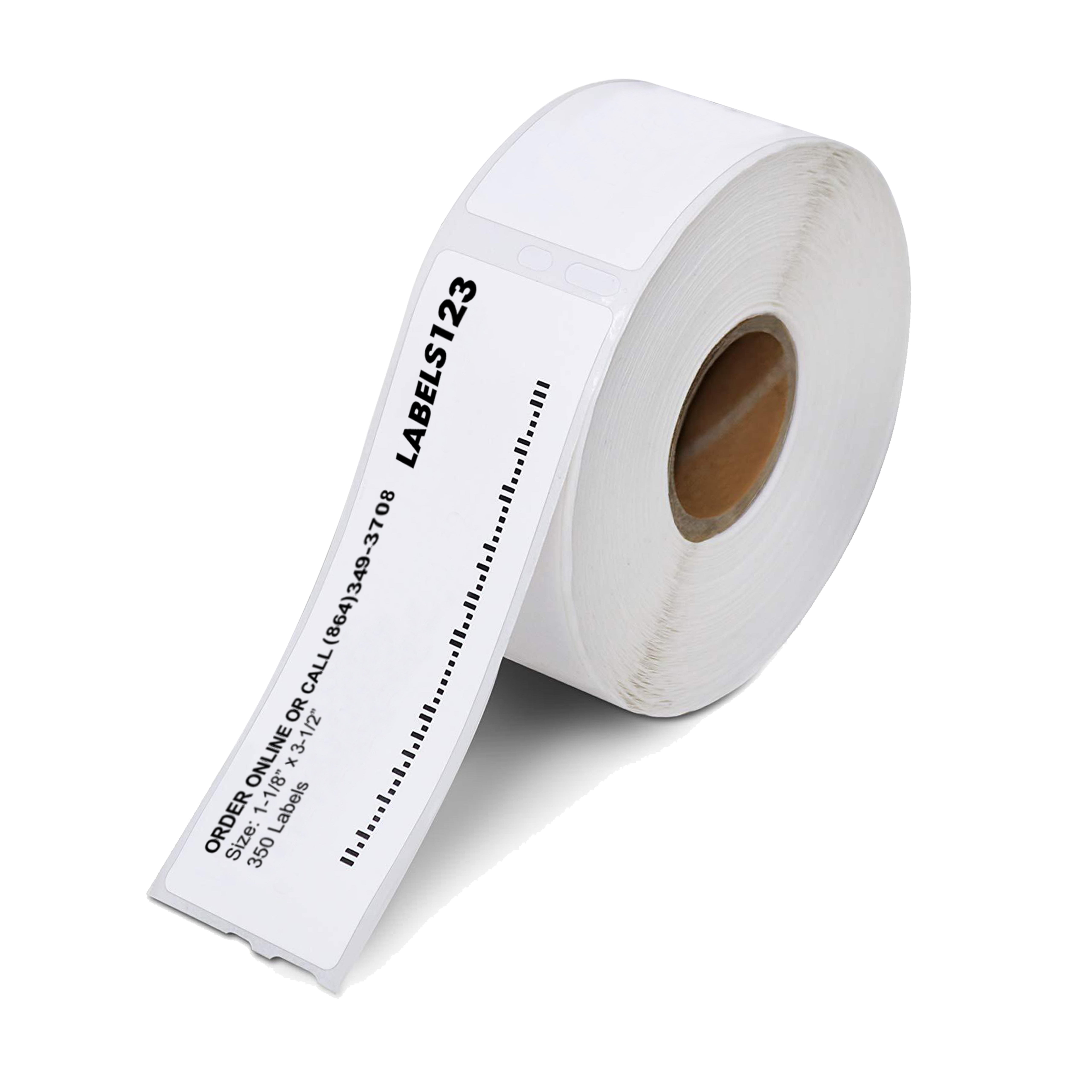 Dymo 30252 Compatible Labels 1 Roll, 1.125" Height, 3.5" Length, 3.41 ...