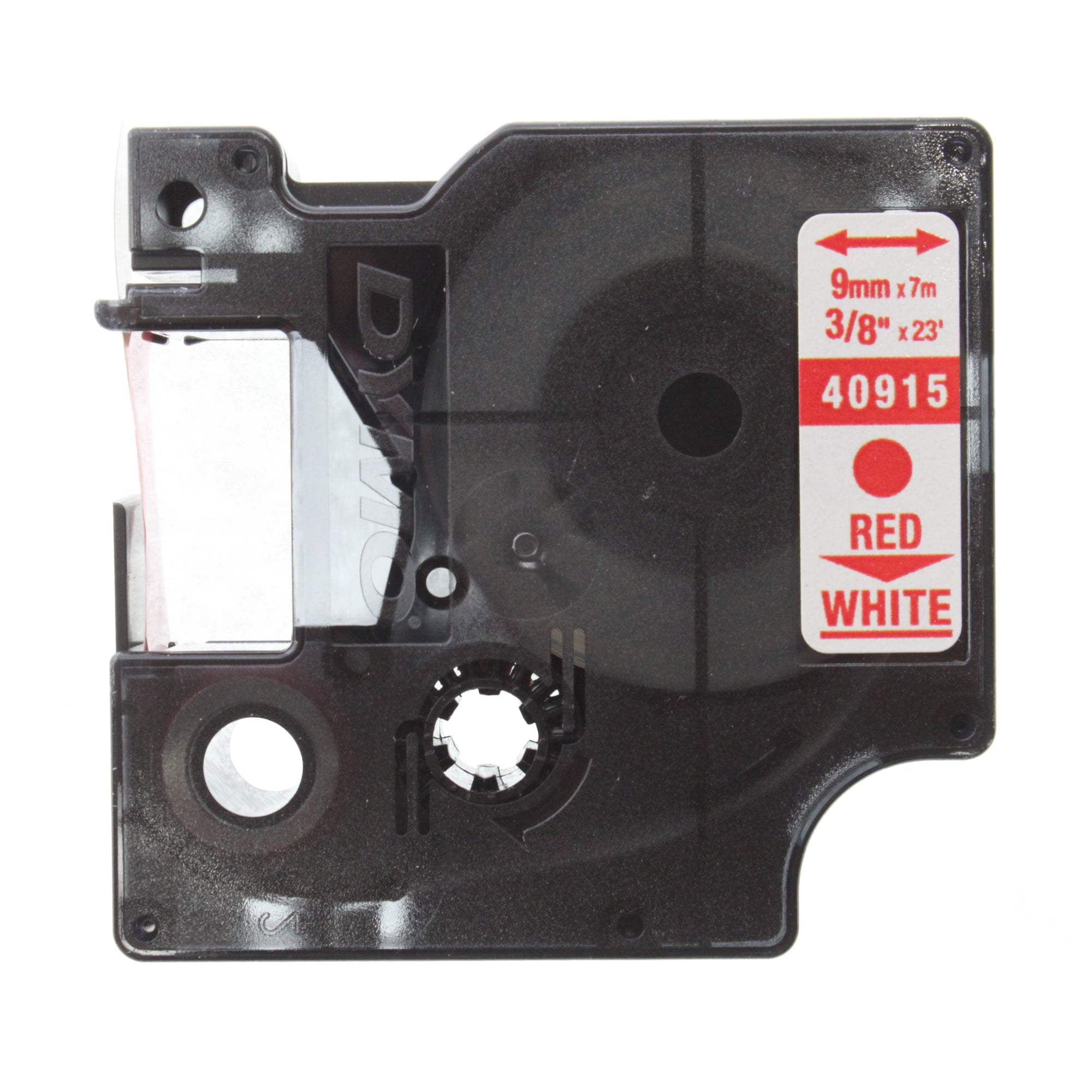 Dymo 40915 Label Maker Tape Red/White 3/8" D1 Tape S0720700 - Walmart.com