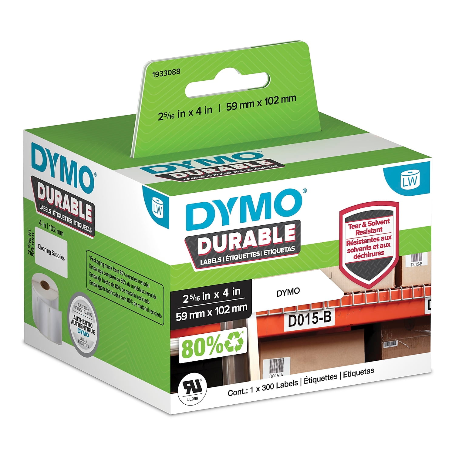 DYMO LW Durable 1933088 Printer Label 2.32W - Walmart.com