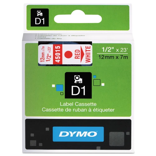 Dymo D1 High-Performance Polyester Removable Label Tape 1/2" X 23 Ft ...