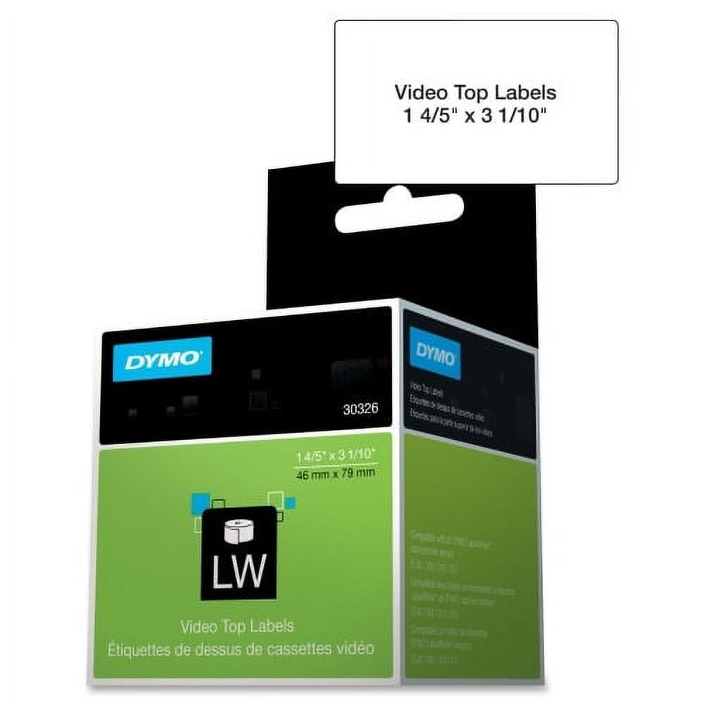 Dymo LabelWriter Video Top Labels 1.80" x 3.10" Length - Rectangle ...