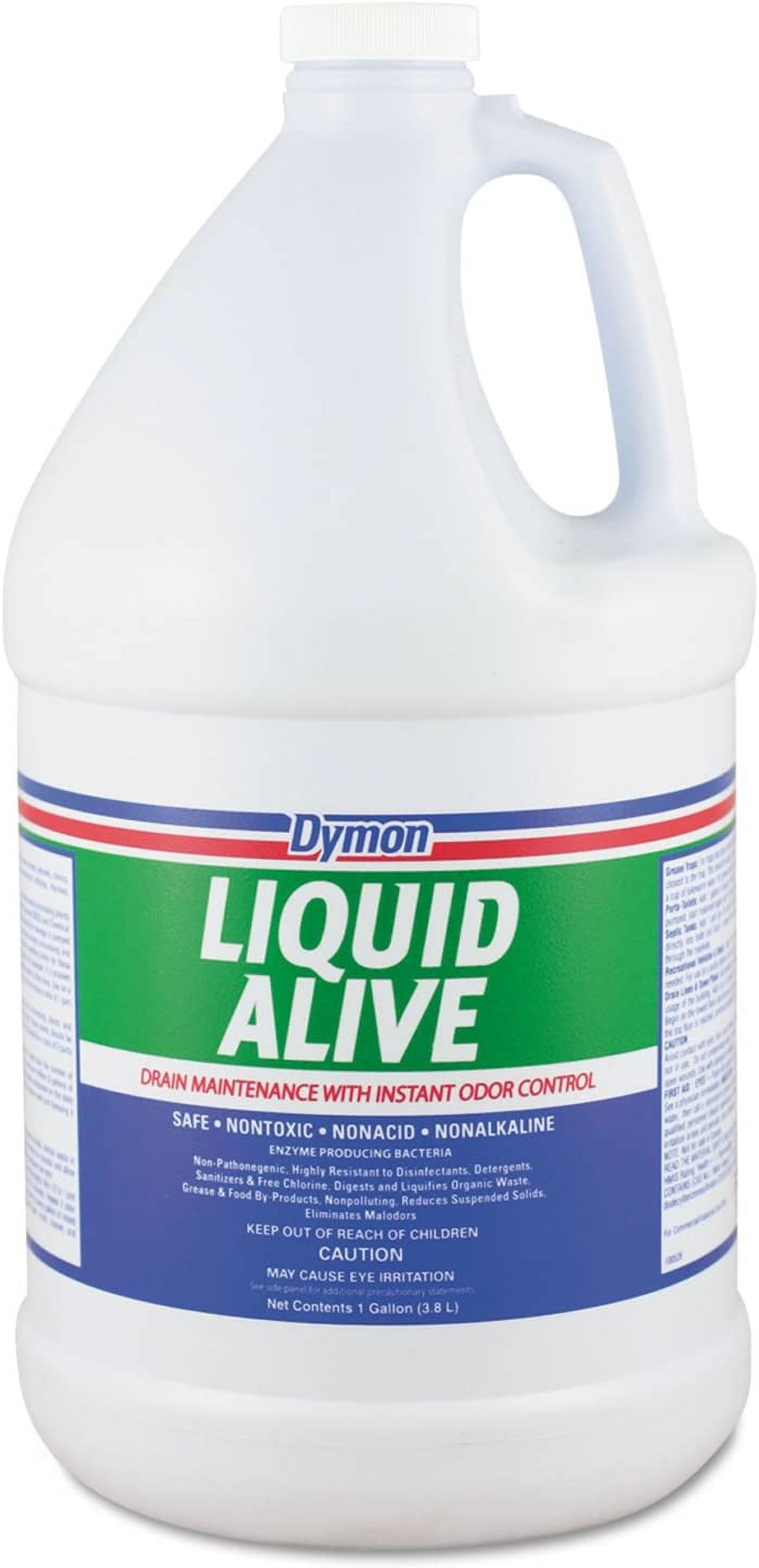 Dymon 23301 LIQUID ALIVE Enzyme Producing Bacteria 1gal Bottle 4/Carton ...