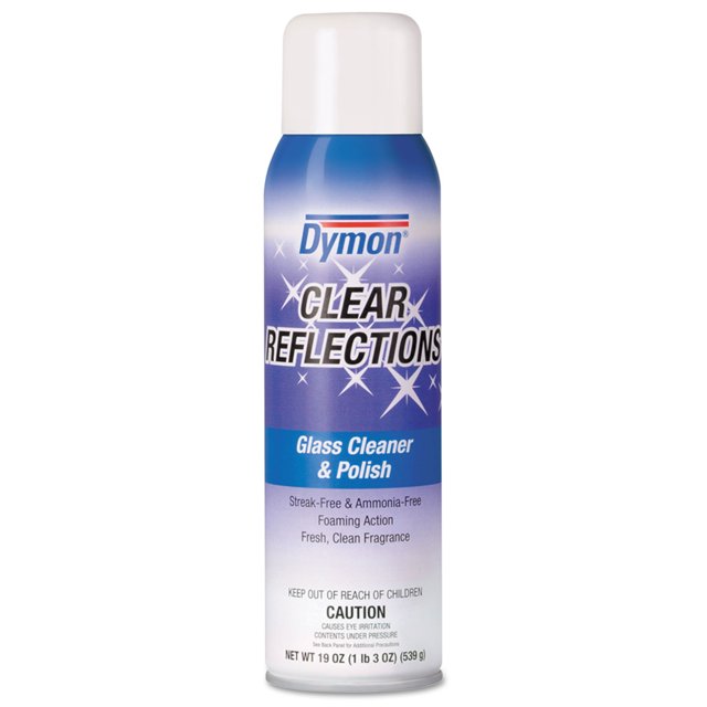 Dymon Clear Reflections Mirror & Glass Cleaner 20oz Aerosol 12/Carton ...