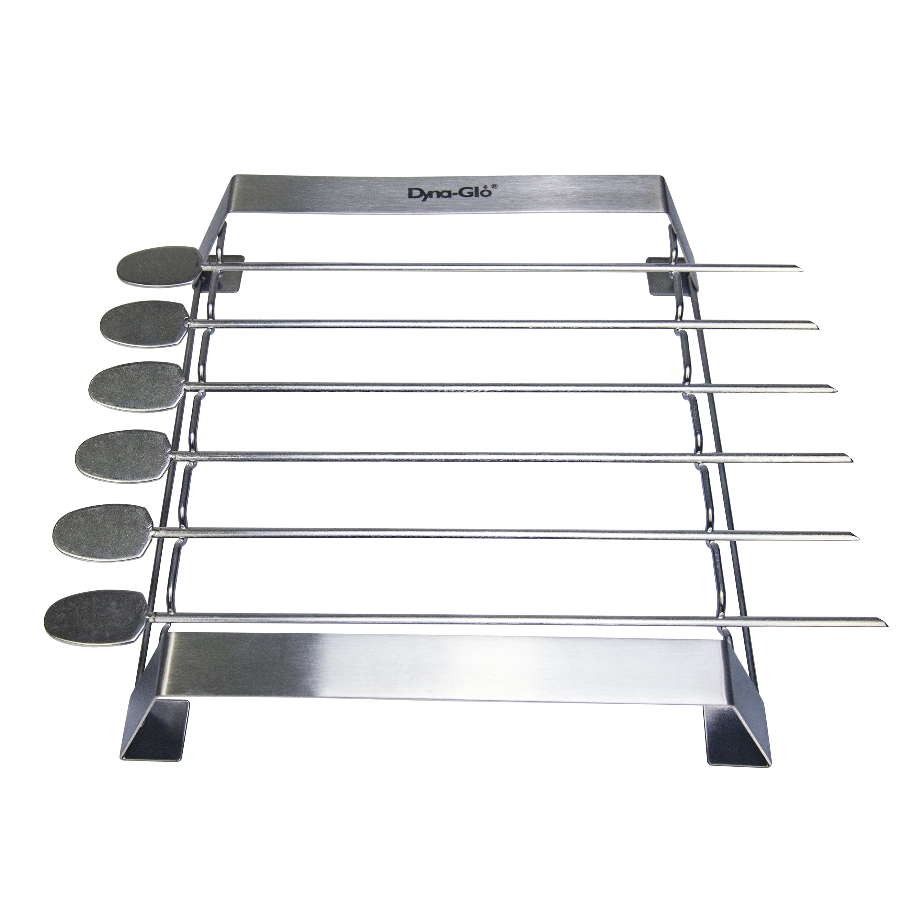 Dyna-Glo 6-Piece Stainless Steel Kabob Skewer and Rack Set - Walmart.com