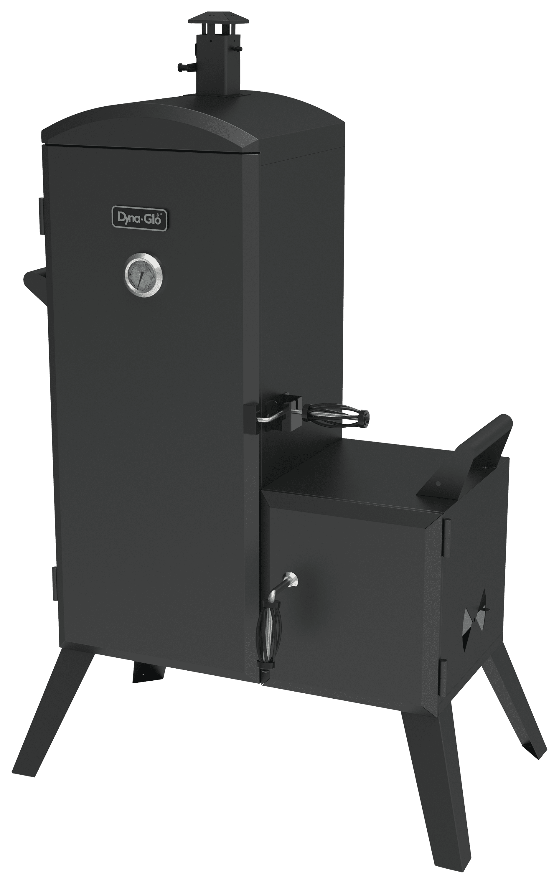 Open Box Dyna-Glo DGO1176CBC Offset Vertical Charcoal Smoker - Walmart.com