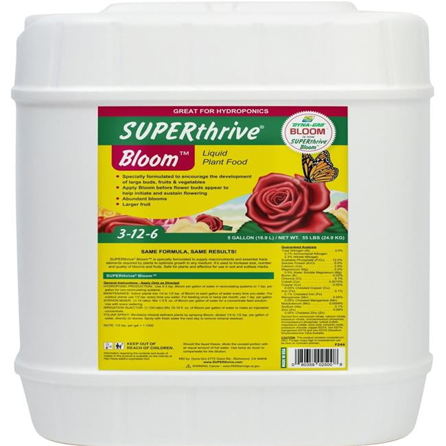 Dyna-Gro Bloom Plant Food Size: 5 Gallons - Walmart.com