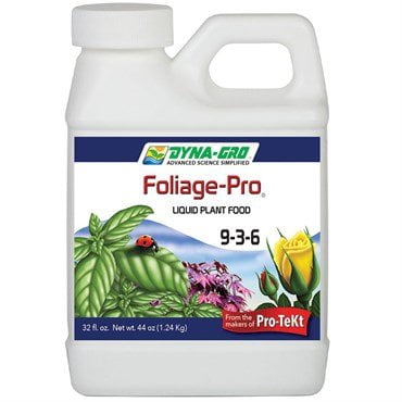 Dyna-Gro Foliage Pro Indoor Plant Growth Fertilizer 9-3-6 Liquid Food ...