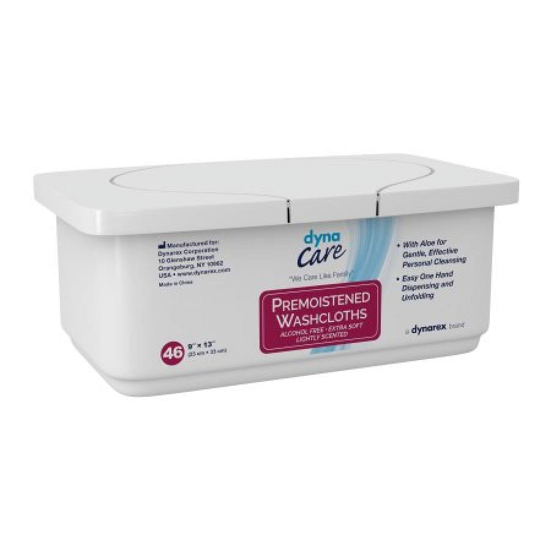 DynaCare Premoistened Washcloths, Spunlace, Aloe/Lanolin, Scented ...