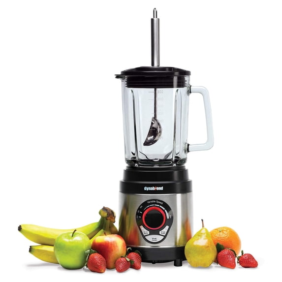 Dynablend® Clean Home Glass Blender with 2 Silicone Suction Lids ...