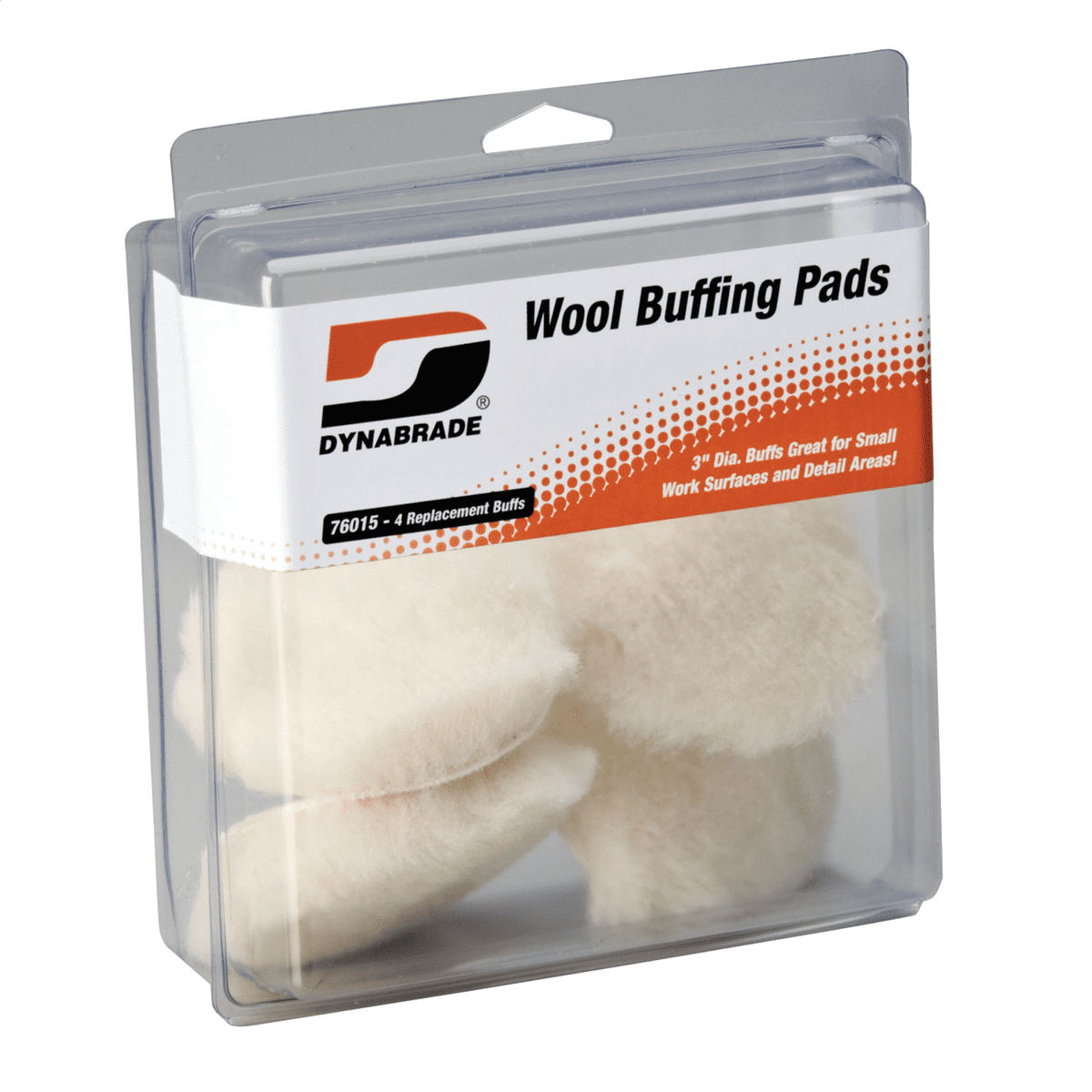 Dynabrade 76015 Dynabrade Products 3" Synthetic Wool Buffing Pads (4 ...