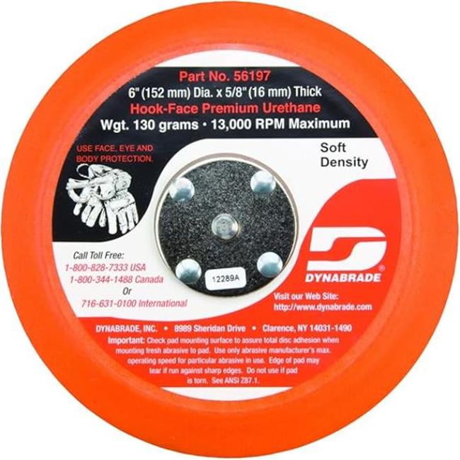 Dynabrade DYN-56197 6 in. Non-Vacuum Disc Pad - Walmart.com