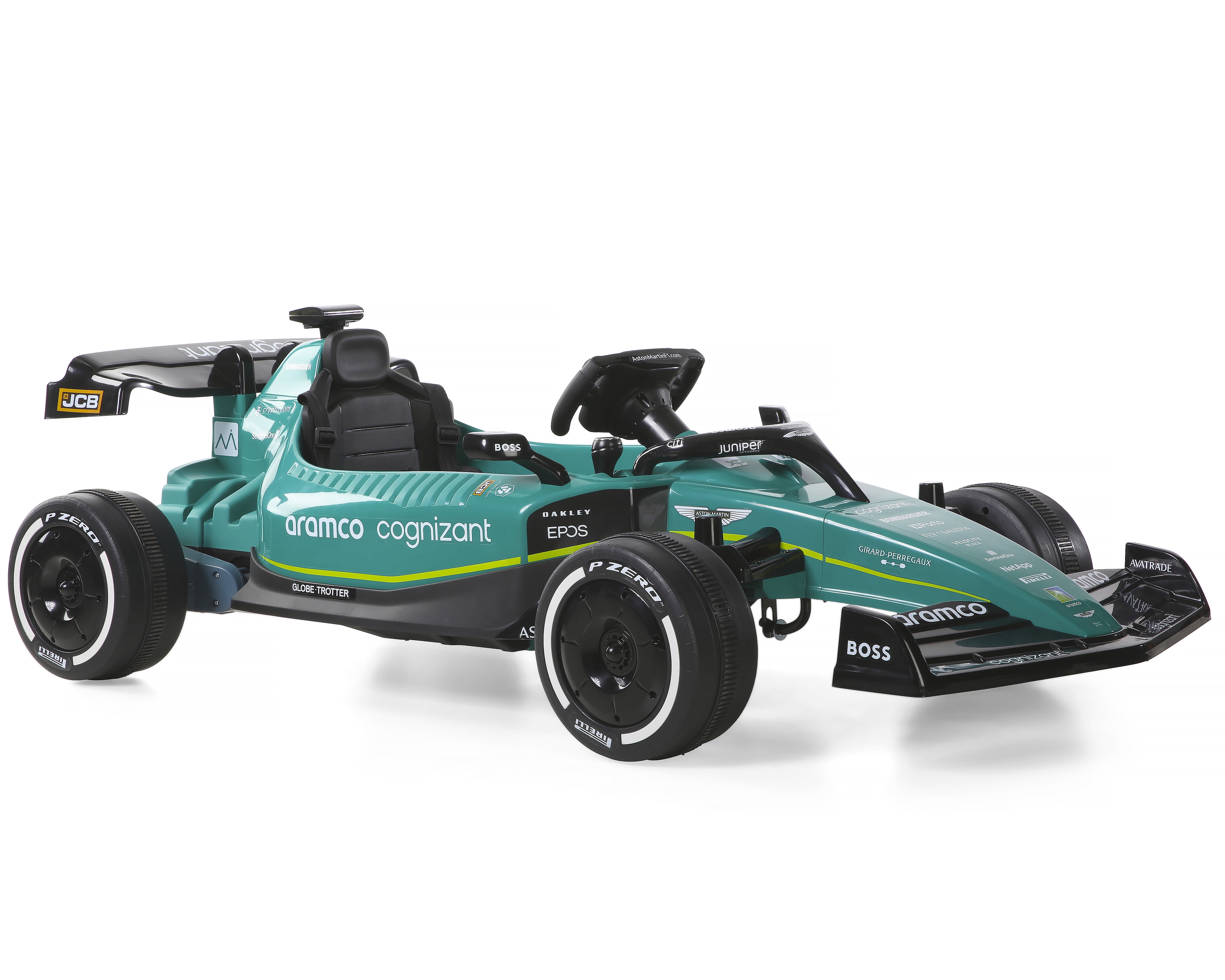 Dynacraft 12V Aston Martin Aramco Formula One Go-Kart for Age 3-8 Years ...