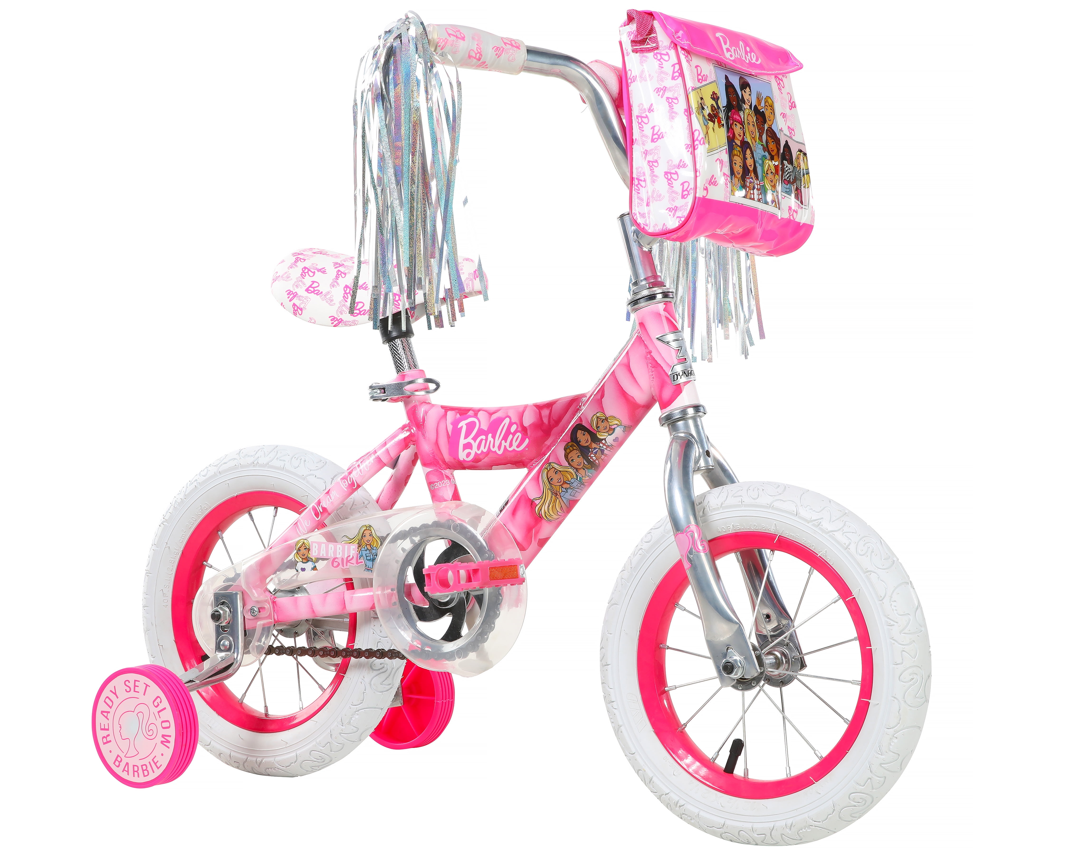 Dynacraft Barbie 12-inch Girls BMX Bike for Age 3-5 Years - Walmart.com