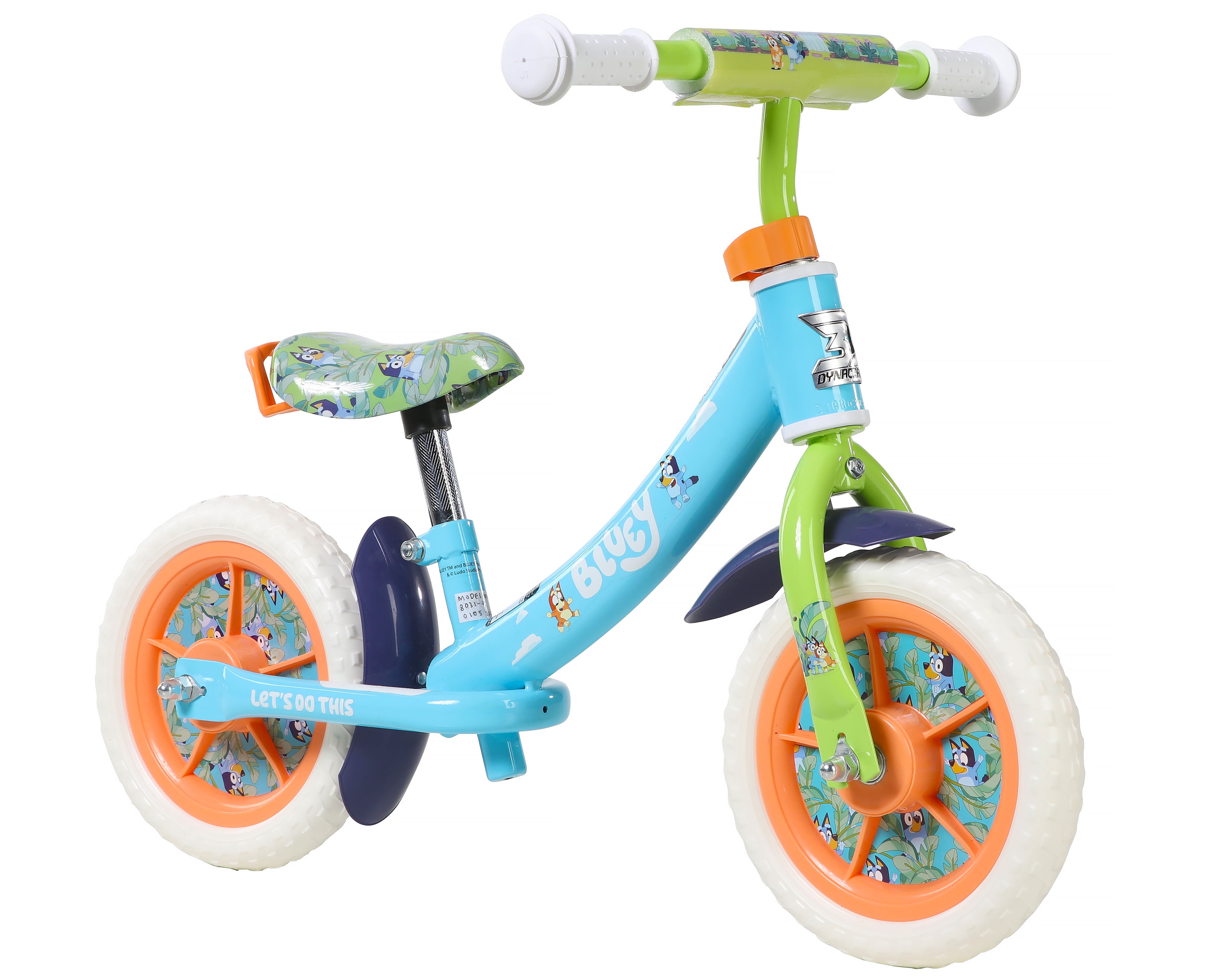 Dynacraft Bluey 10-inch Balance Bike for Preschool Kids, Beginner Toddler First Training, Age 2 ...