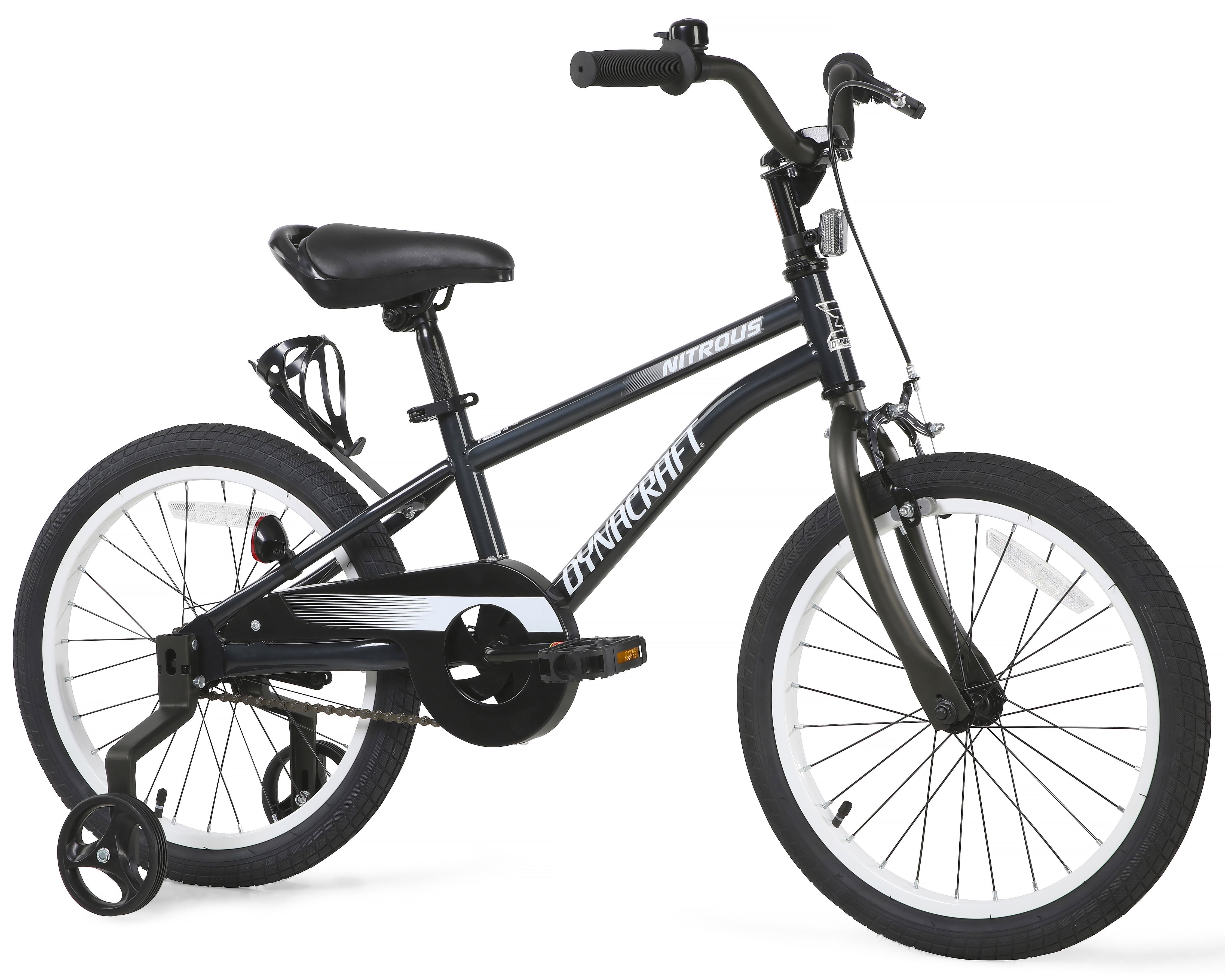 Dynacraft Nitrous 18-Inch Boys Bike For Age 6-9 Years, Black - Walmart.com