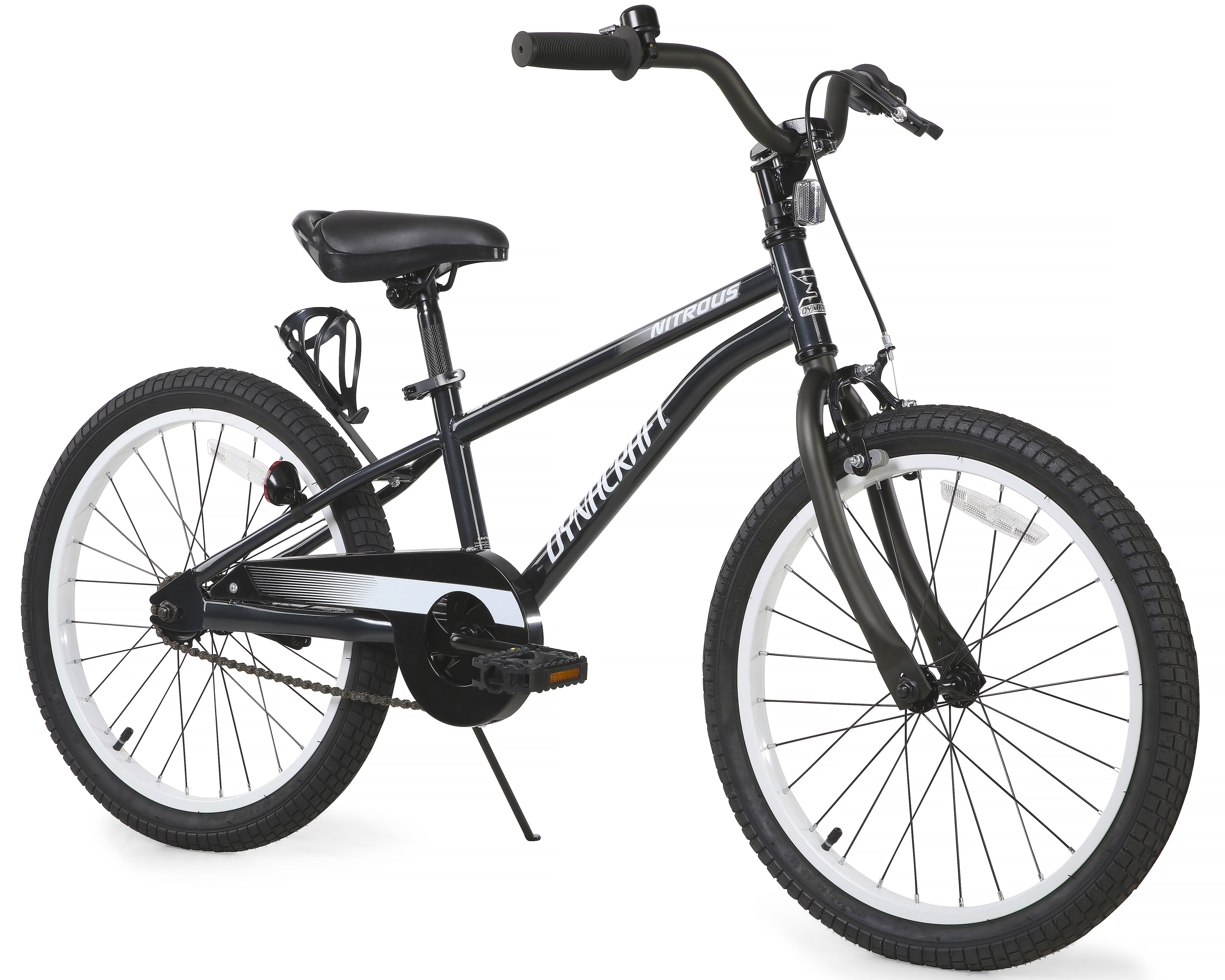 Dynacraft Nitrous 20-Inch Boys Bike For Age 7-12 Years, Black with ...