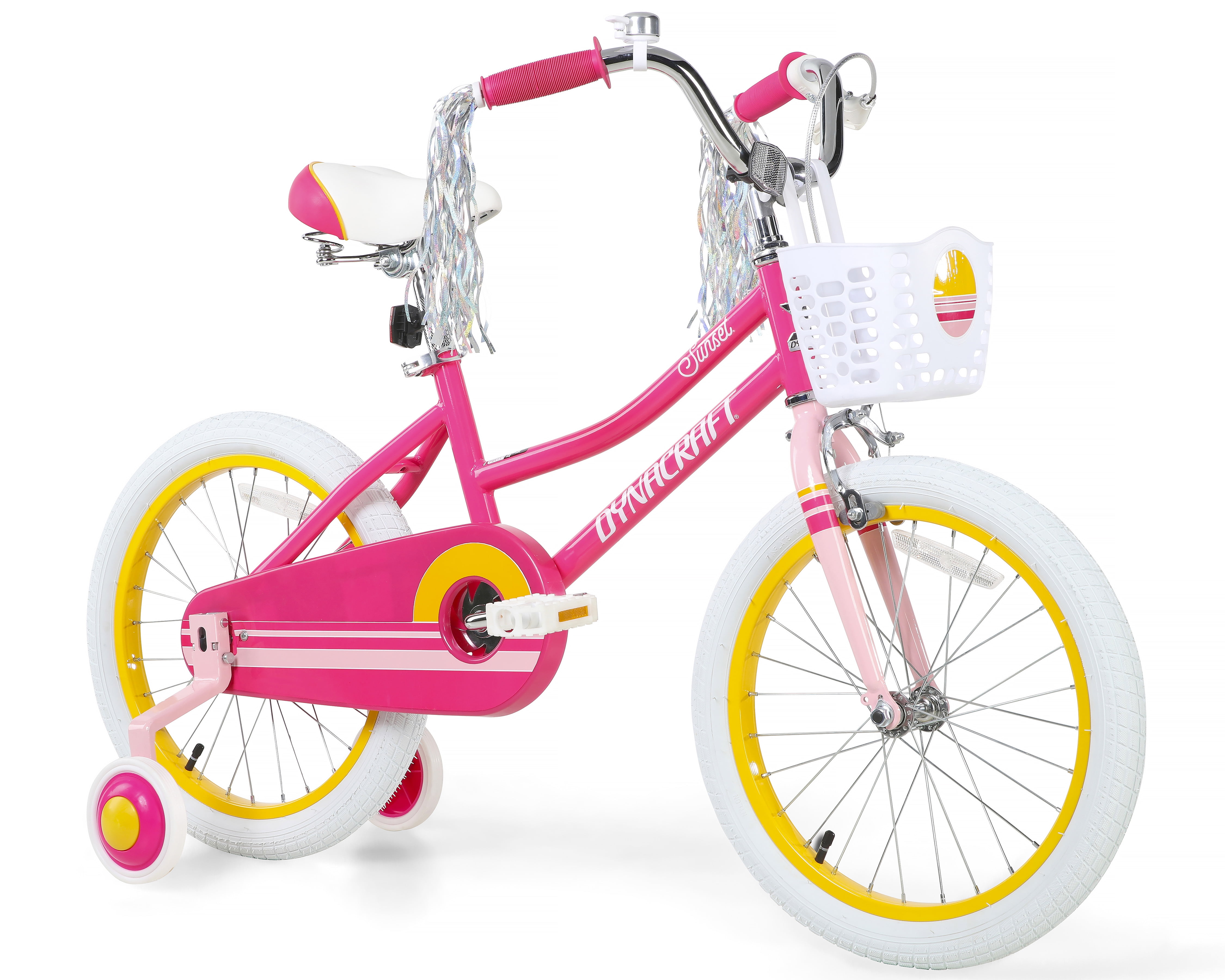 Dynacraft, Girls BMX Bike, 18-Inch Pink for Ages 6-9 - Walmart.com