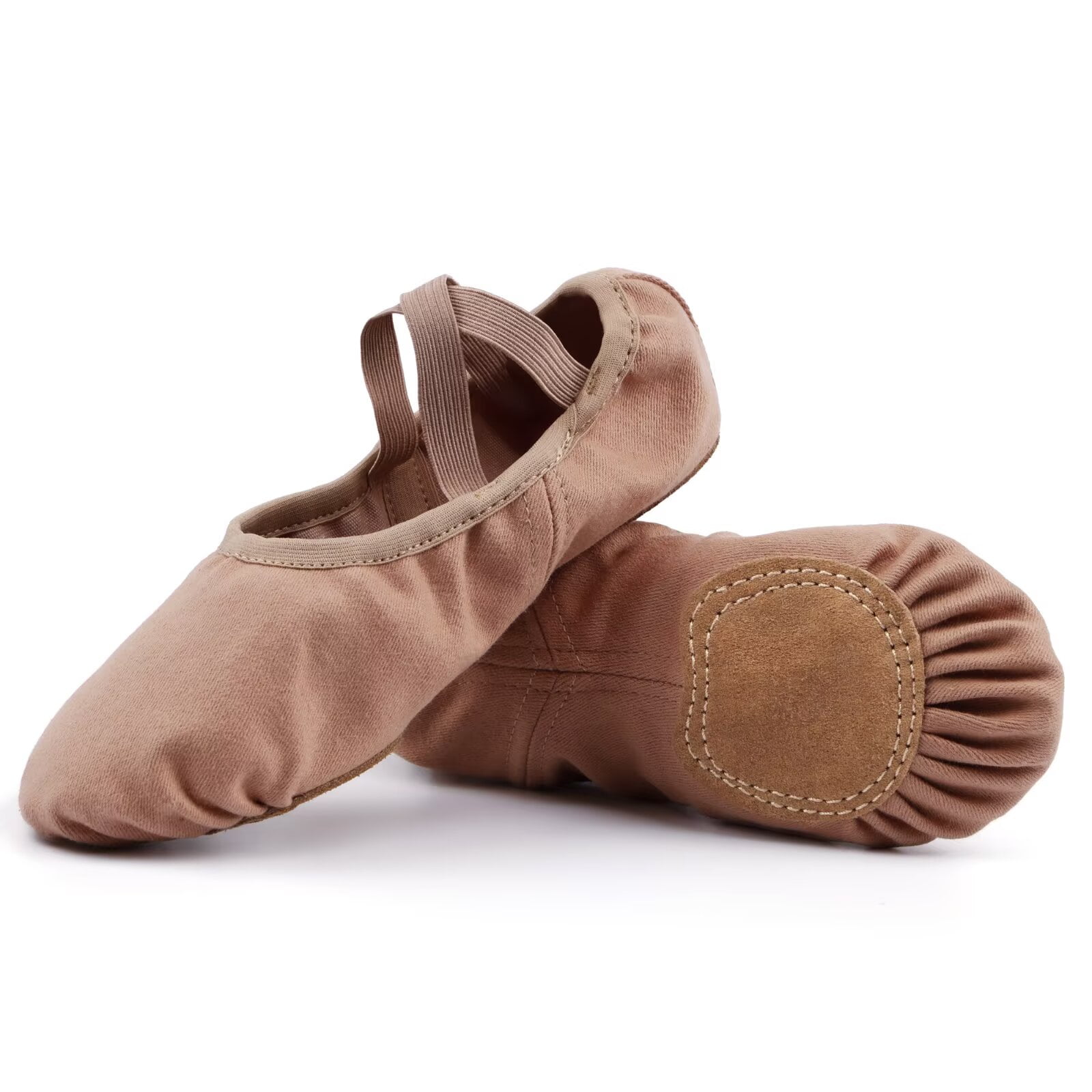 Dynadans Ballet Shoes for Big Kid/Women Stretch Canvas Split Sole Dance ...