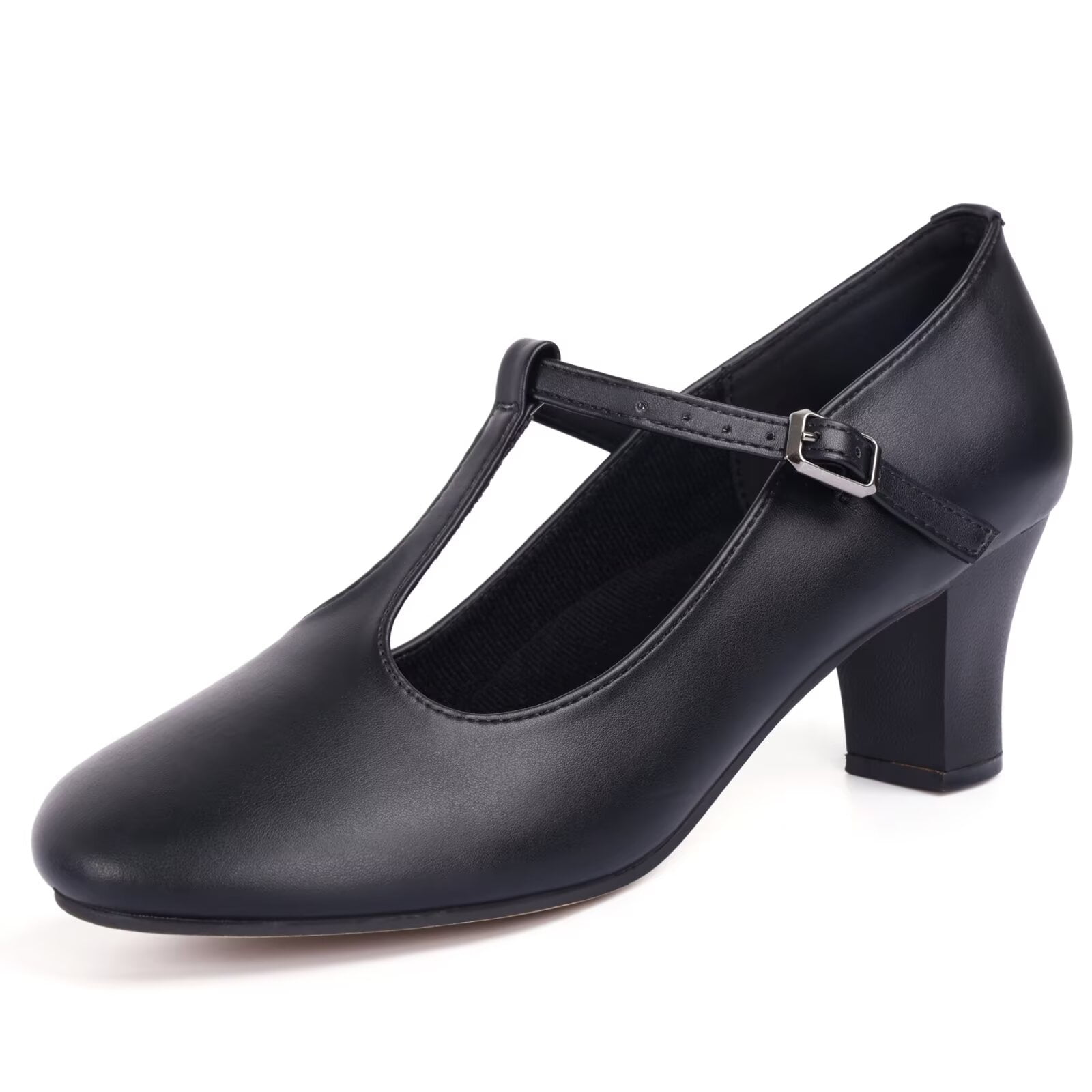 Dynadans Character Shoes for Women T-Strap 2.3" Salsa Ballroom Dance ...
