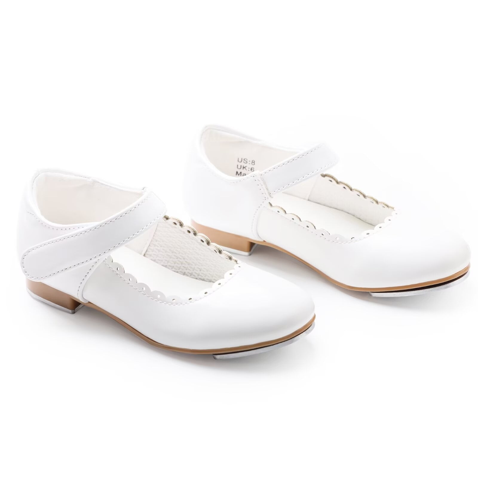 Dynadans Upgraded Easy Strap Tap Shoe for Girls Maryjane Dance Flat ...