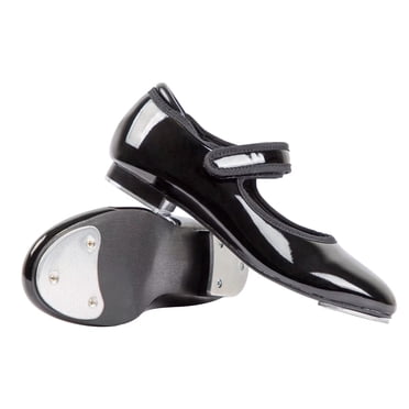 SYMSHOES Girls Black Patent Faux Leather Mary Jane Shoes with Pearl ...