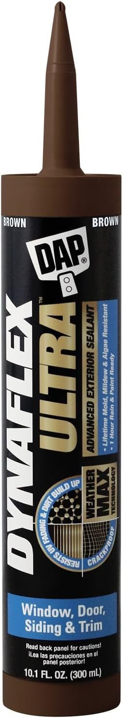 DAP Dynaflex Ultra Exterior Sealant - Durable, Advanced - 10.1 Oz, Brown - Walmart.com