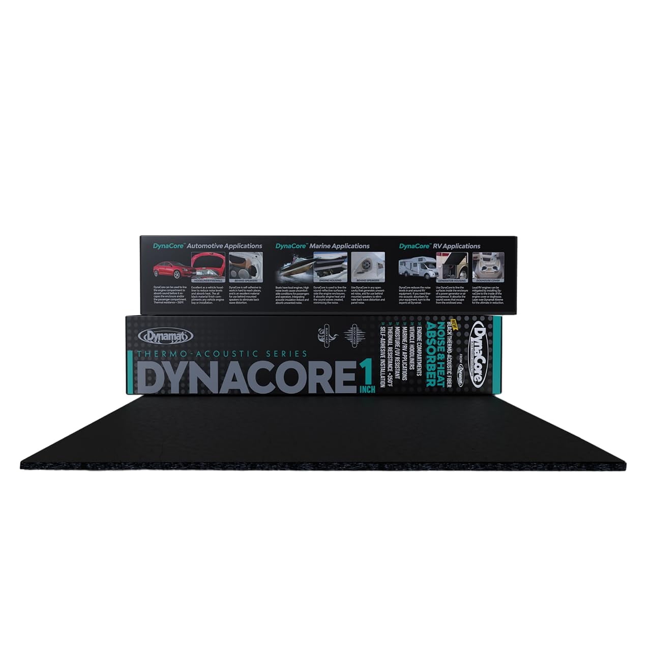 Dynamat DynaCore 1” Thick Lightweight Black Thermo-Acoustic Insulating ...