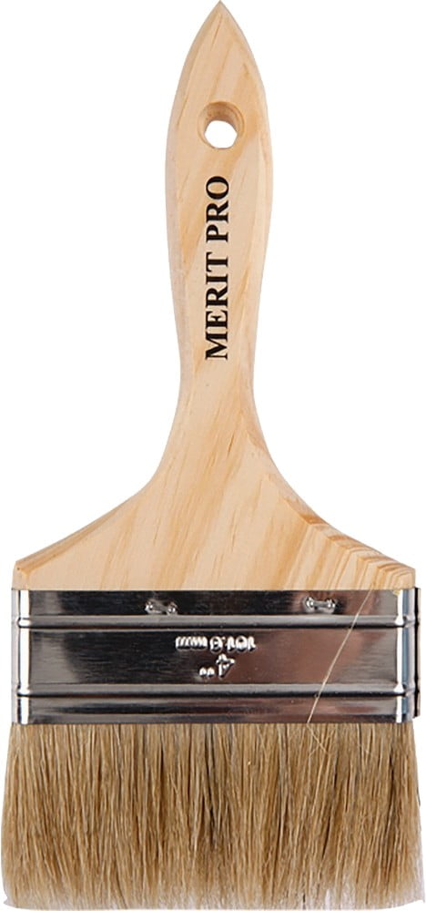 Dynamic 00029 4" White Bristle Double Thick Chip Brush - 12ct. Case ...