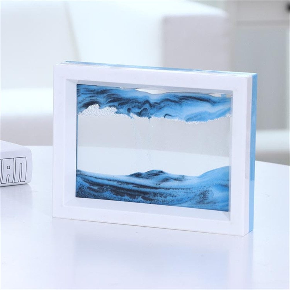 Dynamic 3D Natural Landscape Flowing Sand Picture Art Double Faced ...