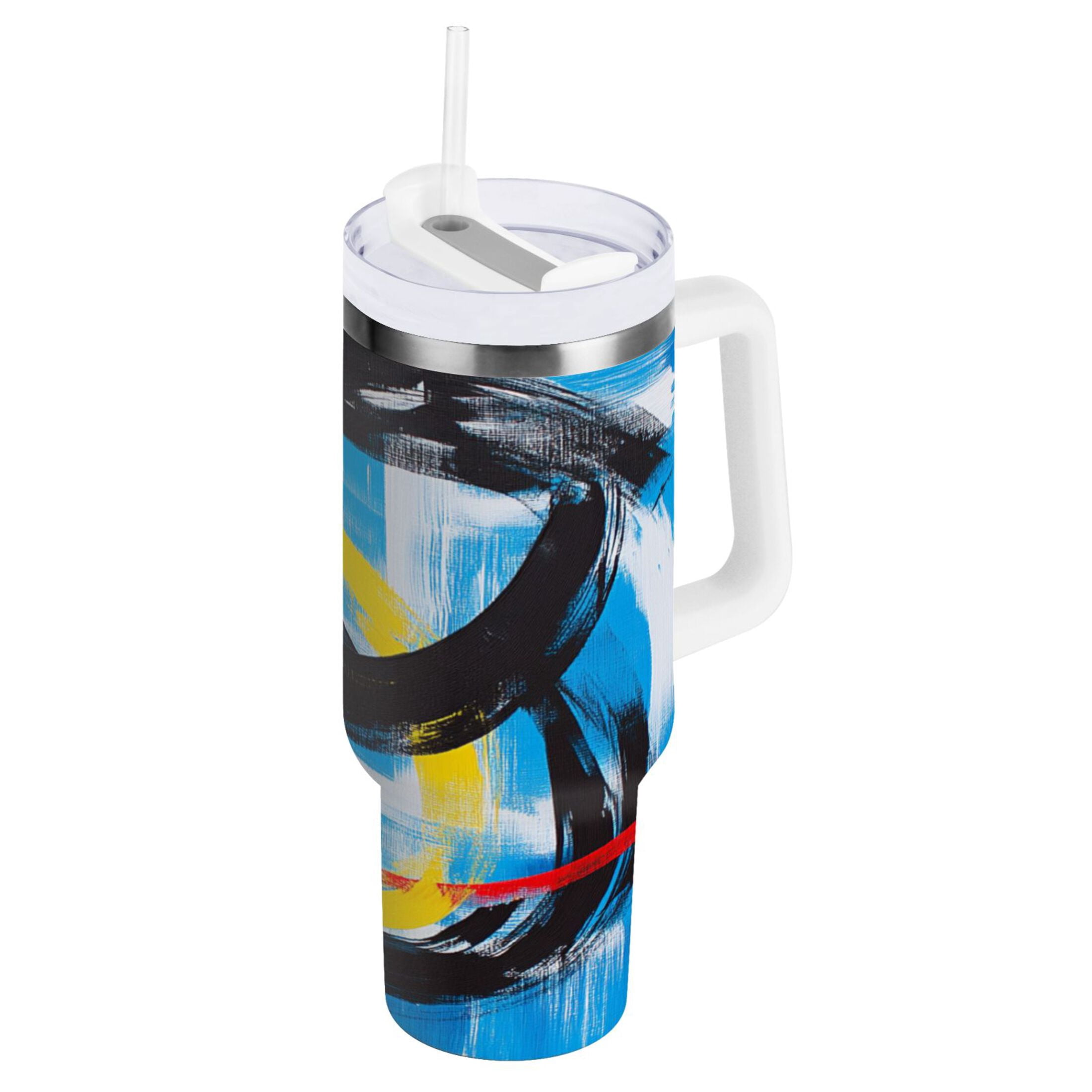 Dynamic Abstract Art Water Bottles 30oz Insulated Tumblers Double ...