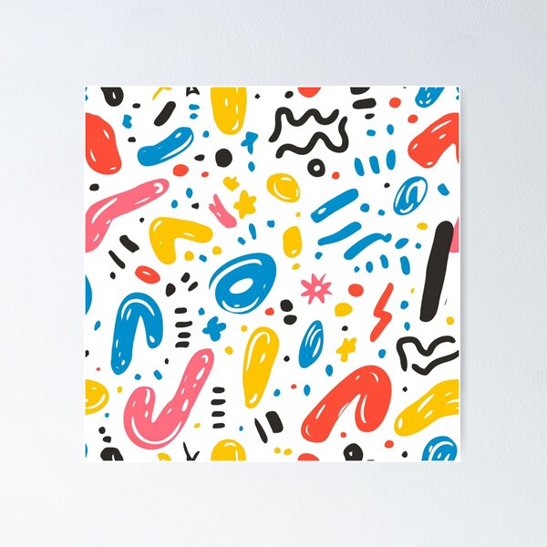 Dynamic Abstract Lines | Creative Doodle Art Poster Wall Art, Modern ...