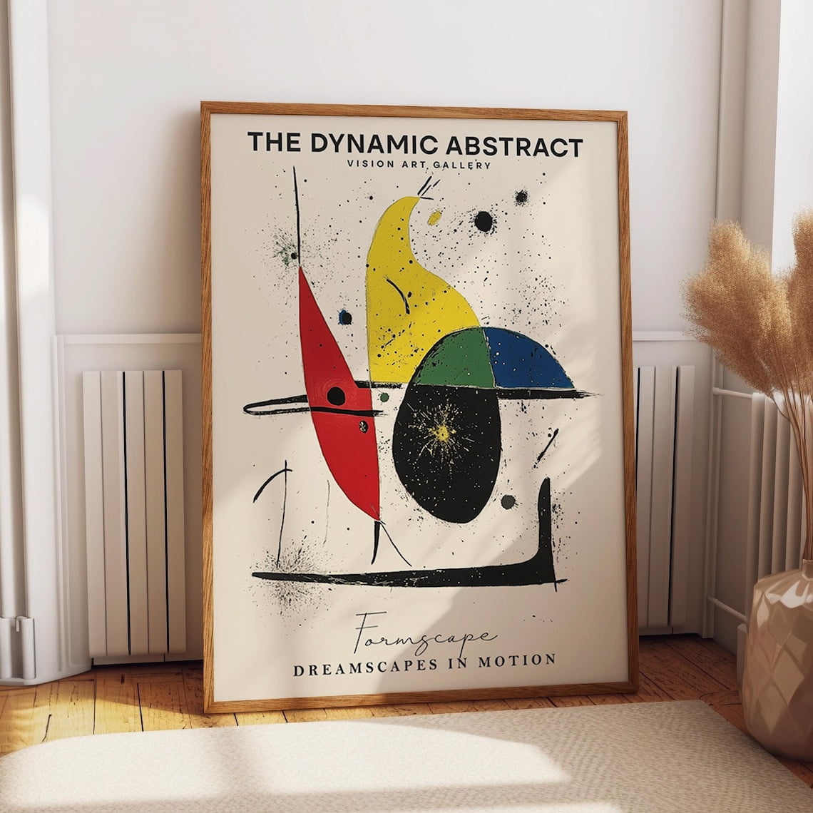 Dynamic Abstract Print - Modern Surrealist Exhibition Poster - Mid ...