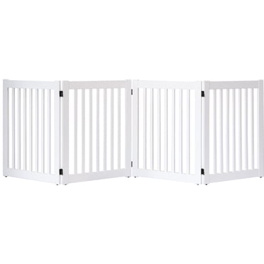 32 in. Highlander Series Solid Wood Pet Gate, Pumice Grey - 5 Panel ...